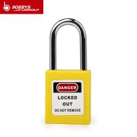 China 38mm shackle plastic safety padlock with master keys for sale