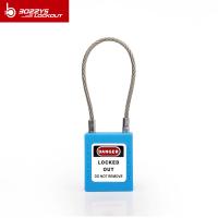 China STAINLESS STEEL WIRE SAFETY PADLOCK BD-G41 any colors available, usually red and yellow for sale