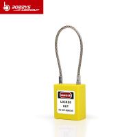 China BOSHI Stainless Steel Wire Safety Padlock With Key Alike BD-G42 for sale