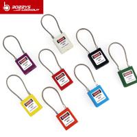 China BOSHI Stainless Steel Wire Safety Padlock With Key Alike BD-G42 for sale