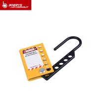 China Wear Resistant Safety Lockout Hasp Yellow Color With Aluminum Alloy Material for sale