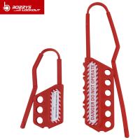 China Electric Isolated Safety Lockout Hasp PP Material English / Chinese Label for sale