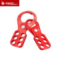 China BOSHI Customized 38mm Lock Shackle Diameter 6 Holes Safety Lockout Hasps for sale