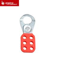 China BOSHI OEM steel 6 padlock holes clamp on safety hasp lockout with handle for sale