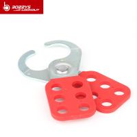 China BOSHI OEM steel 6 padlock holes clamp on safety hasp lockout with handle for sale