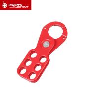 China BOSHI China Supplier 6 Padlocks Steel Material Red Lockout Tagout Hasp for sale