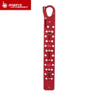China 24 Padlocks Vinyl Coated Hasp , Wear Resistant Safety Hasp Lock Red Color for sale