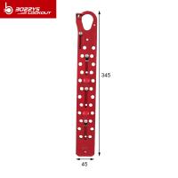 China 24 Padlocks Vinyl Coated Hasp , Wear Resistant Safety Hasp Lock Red Color for sale