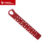 China 24 Padlocks Vinyl Coated Hasp , Wear Resistant Safety Hasp Lock Red Color for sale