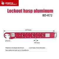 China 24 Padlocks Vinyl Coated Hasp , Wear Resistant Safety Hasp Lock Red Color for sale
