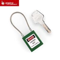 China Stainless Steel Cable Wire Shackle Safety Lockout Padlock OEM Color G44 for sale