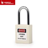 China OEM 38mm Long Steel Shackle Lockout Padlocks With Nylon Body for sale