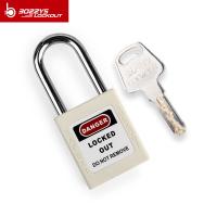 China OEM 38mm Long Steel Shackle Lockout Padlocks With Nylon Body for sale
