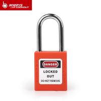 China Red 38mm Shackle Safety Nylon Lockout Padlocks Non Conductive for sale
