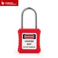 China Multi Colored 4mm Dia Thin Shackle Safety Padlock for Industrial for sale