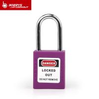 China Purple Yellow Red Green Safety Padlock With 38mm Metal Shackle G08 for sale