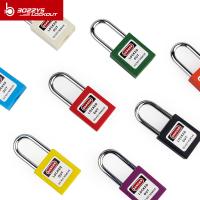China Purple Yellow Red Green Safety Padlock With 38mm Metal Shackle G08 for sale