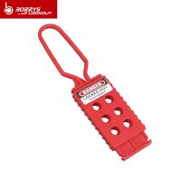 China Insulation 6 Padlocks Plastic Lockout Hasp For Electric Power Isolation for sale