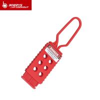China Insulation 6 Padlocks Plastic Lockout Hasp For Electric Power Isolation for sale