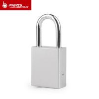 China Frosted Wire Drawing Aluminum Padlock Anti Aircraft Clip For Garden Door for sale