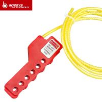 China Rotatable Yellow Adjustable Cable Lockout Impact Resistant for sale