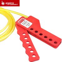 China Rotatable Yellow Adjustable Cable Lockout Impact Resistant for sale