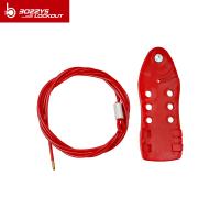 China Insulated Universal Adjustable Cable Lockout Fish Type for sale