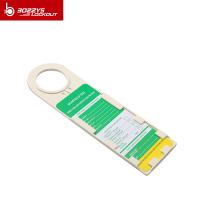 China Humanized Plastic Safety Lockout Tags Cold Resistant For Scaffolding for sale