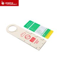 China Humanized Plastic Safety Lockout Tags Cold Resistant For Scaffolding for sale