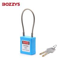 China Industrial Cable Safety Padlocks Steel Wire Shackle Padlock ISO14001 for sale