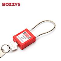 China Industrial Cable Safety Padlocks Steel Wire Shackle Padlock ISO14001 for sale