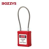 China Industrial Cable Safety Padlocks Steel Wire Shackle Padlock ISO14001 for sale