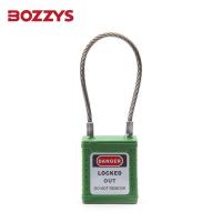 China Humanized Nylon Safety Lockout Padlocks Steel Wire Shackle Padlock for sale