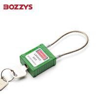 China Humanized Nylon Safety Lockout Padlocks Steel Wire Shackle Padlock for sale