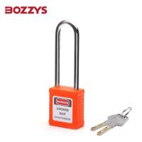 China ABS 76mm Steel Shackle Keyed Safety Padlock A3 Thin Shackle Padlock for sale
