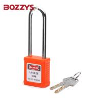 China ABS 76mm Steel Shackle Keyed Safety Padlock A3 Thin Shackle Padlock for sale