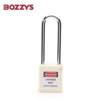 China Long Steel Shackle ABS Safety Padlock Nylon PA Safety Cable Padlock for sale