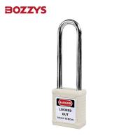 China Long Steel Shackle ABS Safety Padlock Nylon PA Safety Cable Padlock for sale