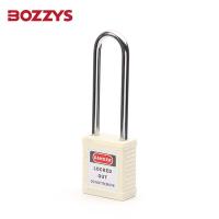 China Long Steel Shackle ABS Safety Padlock Nylon PA Safety Cable Padlock for sale