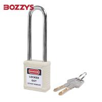 China Long Steel Shackle ABS Safety Padlock Nylon PA Safety Cable Padlock for sale