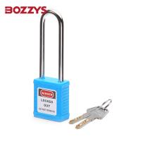 China Dia 6mm Steel Shackle Safety Lock Loto Padlock Blue Color for sale