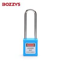 China Dia 6mm Steel Shackle Safety Lock Loto Padlock Blue Color for sale