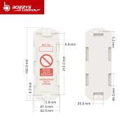 China 215MM Length Danger Do Not Operate Tag , Inspection Tags For Scaffolding for sale