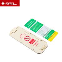 China 215MM Length Danger Do Not Operate Tag , Inspection Tags For Scaffolding for sale