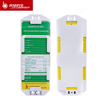 China 215MM Length Danger Do Not Operate Tag , Inspection Tags For Scaffolding for sale