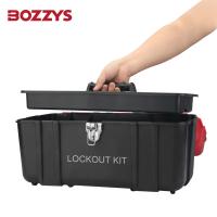 China Double Layer PVC Personal Lockout Toolbox With Removable Organizer Tray for sale