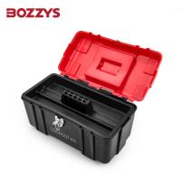 China Double Layer PVC Personal Lockout Toolbox With Removable Organizer Tray for sale