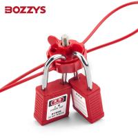 China Adjustable Wheel Type Safety Cable Lockout Nylon PA Steel Multipurpose for sale