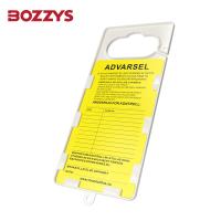 China OEM Hook Scaffolding Holder Tags With PVC Double Sided Multi Function Insert for sale