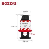 China 38mm Shackle Electrical Lockout Devices Nylon PA Circuit Breaker Lockout for sale
